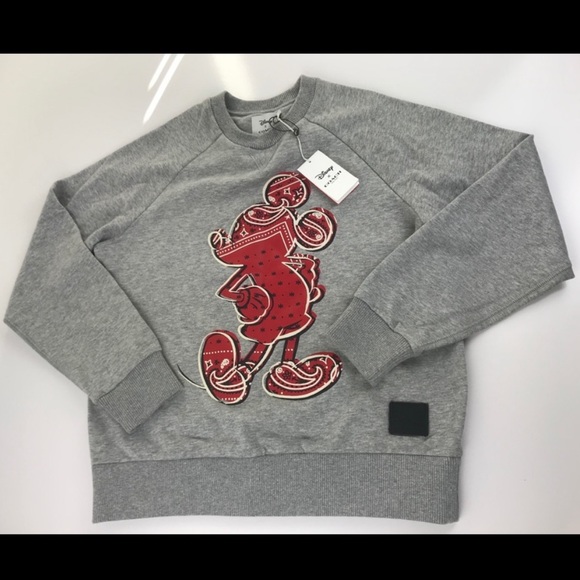 Coach | Sweaters | Coach X Disney Mickey Prairie Bandana Sweatshirt ...